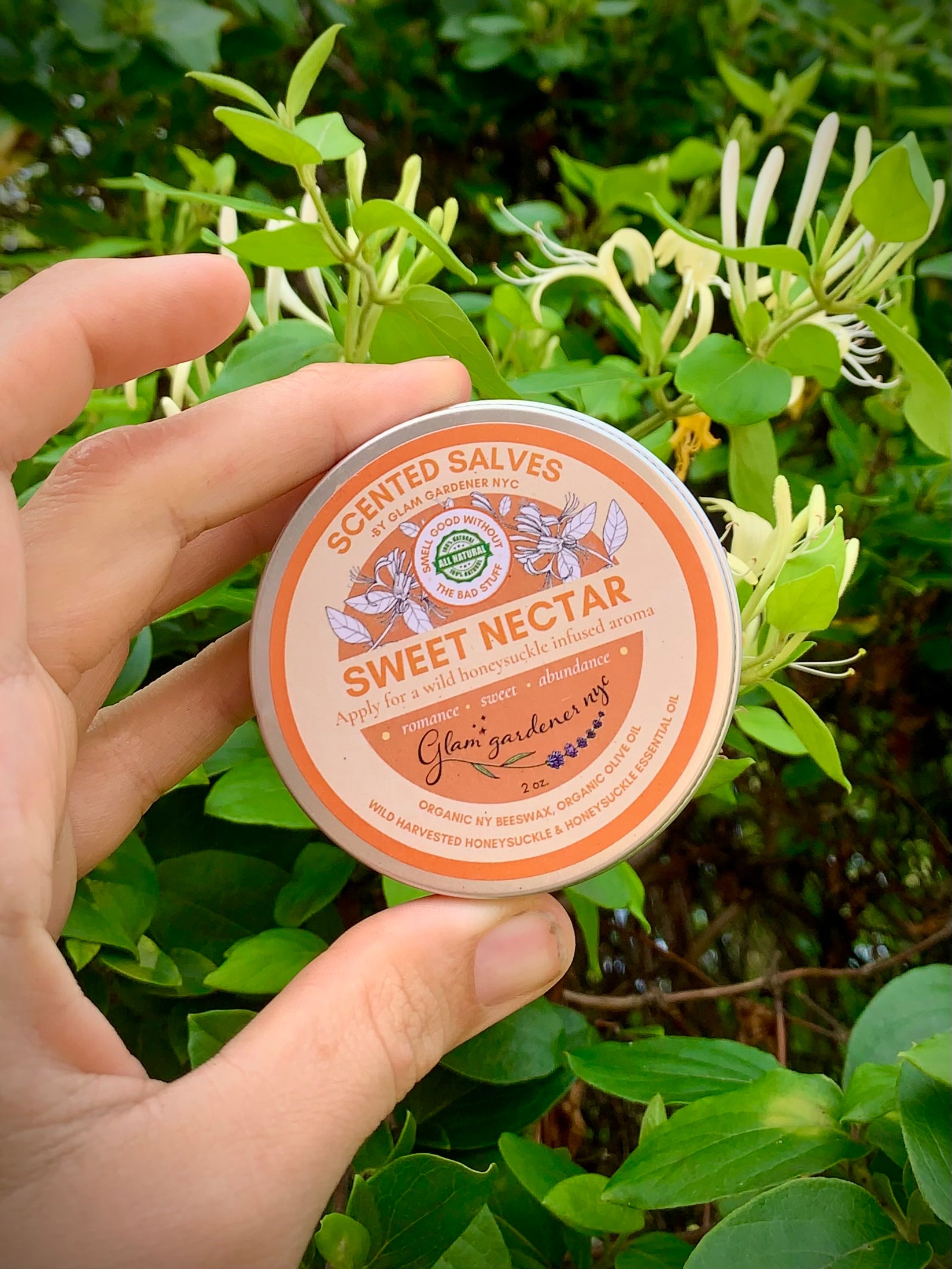 Sweet Nectar | Honeysuckle-infused scented salve, natural perfume, hea ...